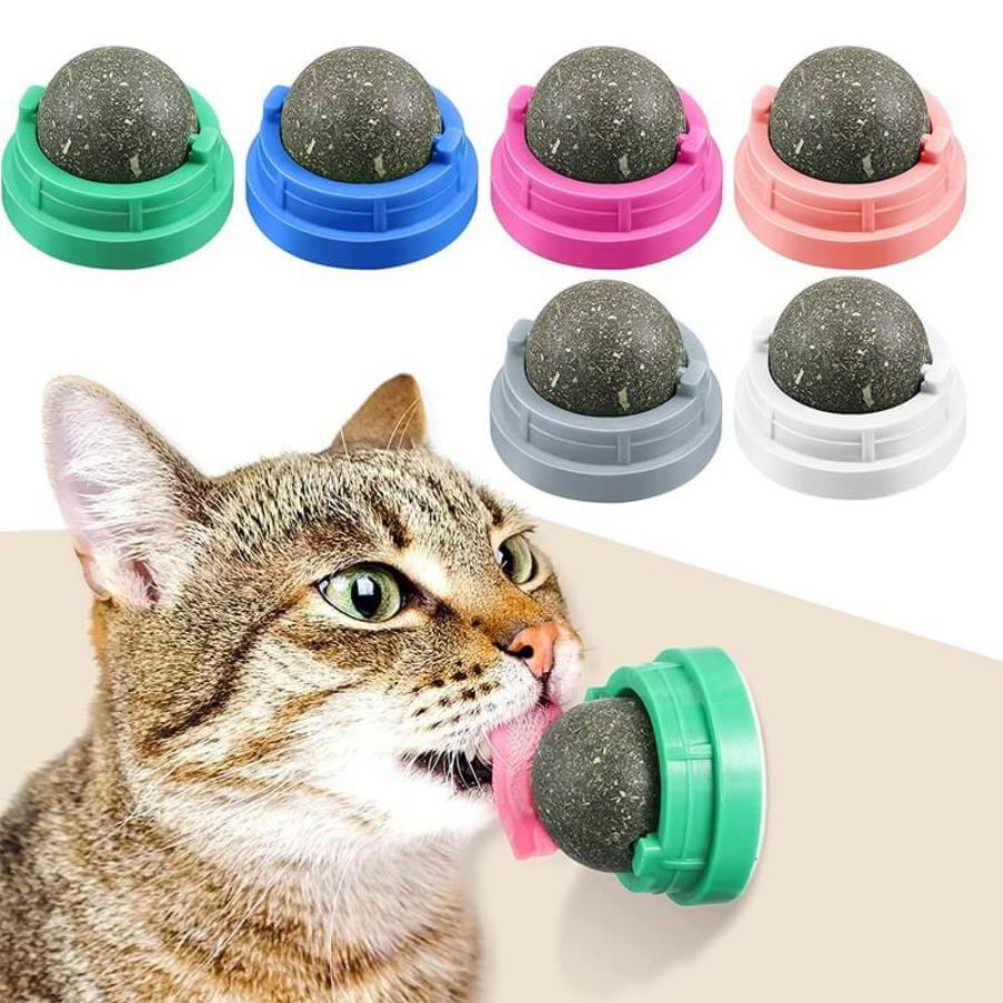 Bola de Hierba Gatera Giratoria – Veterinaria B-Pets